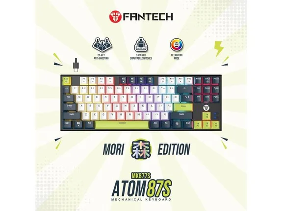 Fantech Gaming tastatura MK877S RGB Atom 87S Mori