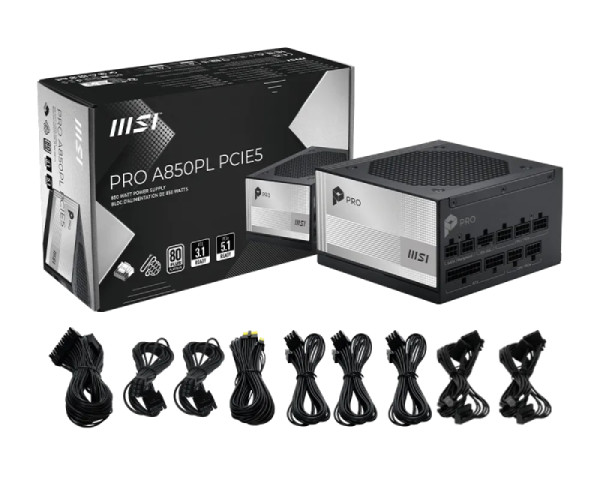 MSI PRO A850PL PCIE5 850W napajanje 7Y