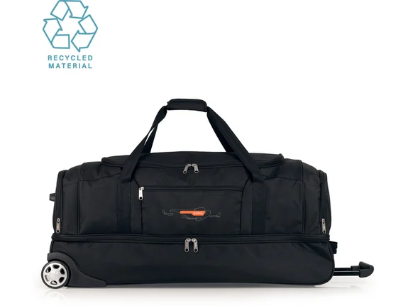 Gabol Torba putna sa točkićima 2 odeljka 83x39x36 cm eko tekstil 116l/3,4 kg Week Eco crna