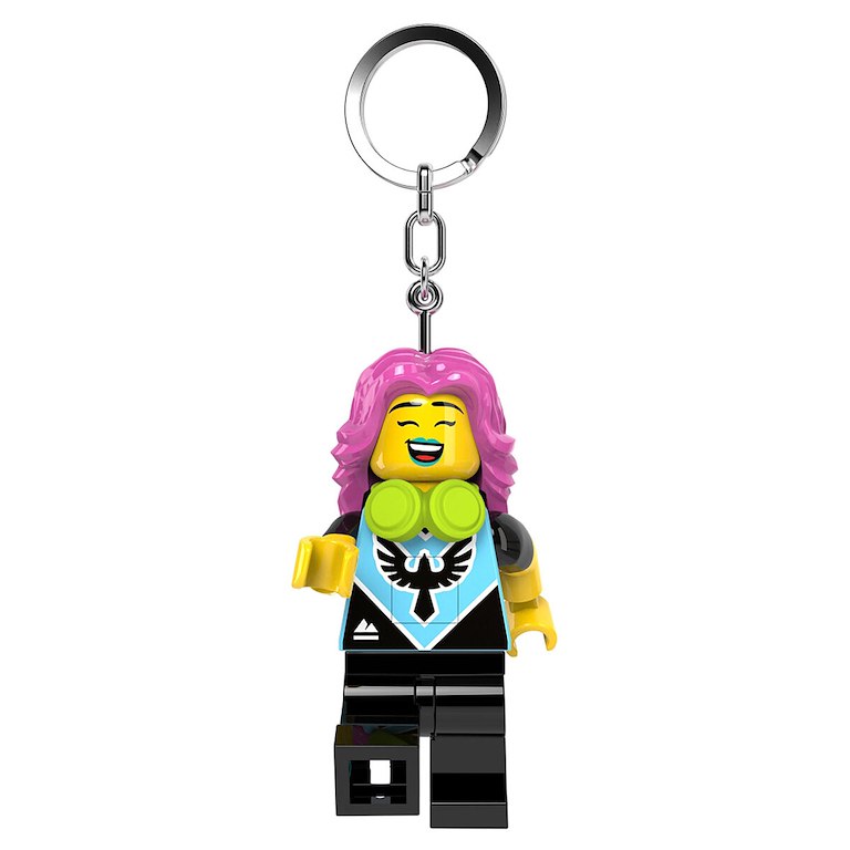 LEGO Minifigure privezak za ključeve sa svetlom: Gejmerka LGL-KE229HID: EK000886243