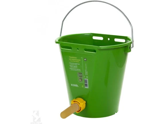 Kerbl Kanta za napajanje teladi sa jednom cuclom zelena 8l