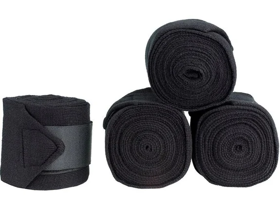 Finntack Elasticna bandaža za konje crna1,8mx11cm 4/1