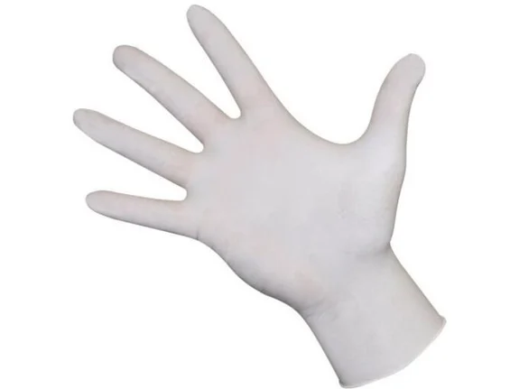 Kerbl Rukavice Latex bele M Classic 100/1