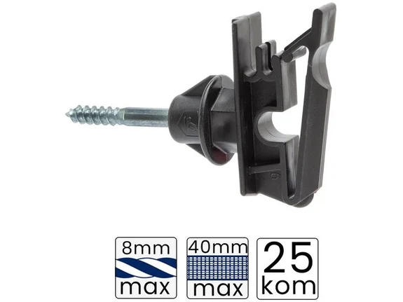 Ukal Izolator za električnog pastira za traku do 40mm 25/1