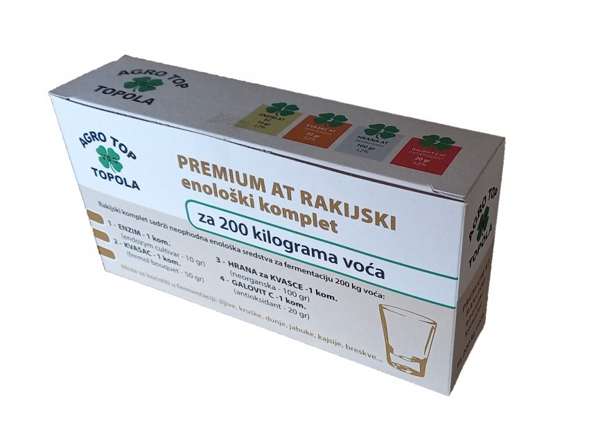 Premium AT rakijski enološki komplet 200kg