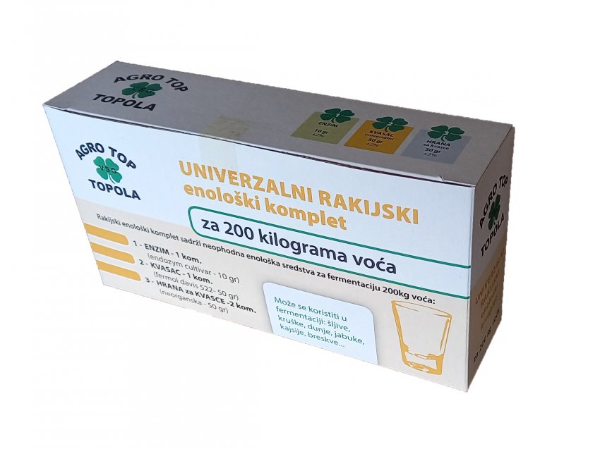 Univerzalni AT rakijski enološki komplet 200kg