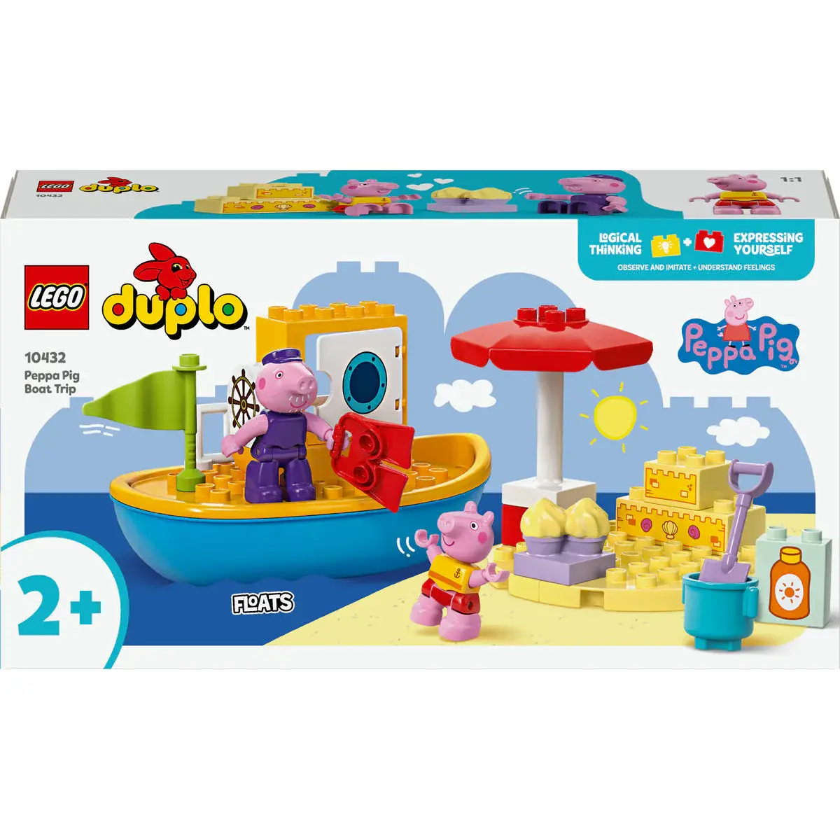LEGO Duplo Pepa Prase i putovanje brodićem 10432, Uzrast 2+