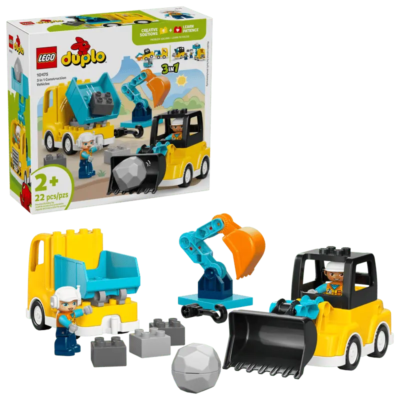 LEGO Duplo 3u1 Građevinska vozila 10475, Uzrast 2+