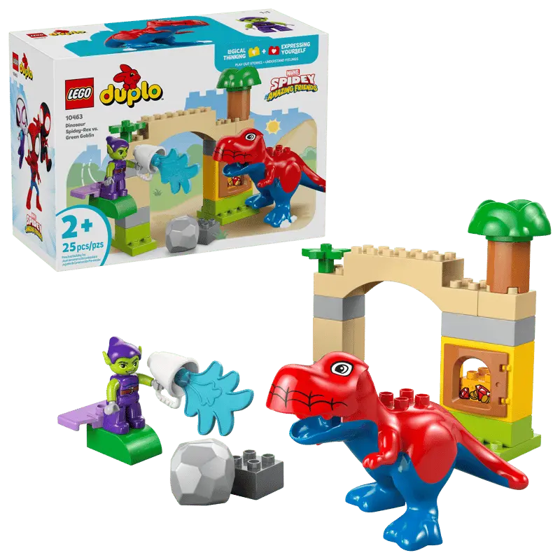 LEGO Duplo Dinosaurus Spajdi-Reks protiv zelenog Goblina 10463, Uzrast 2+