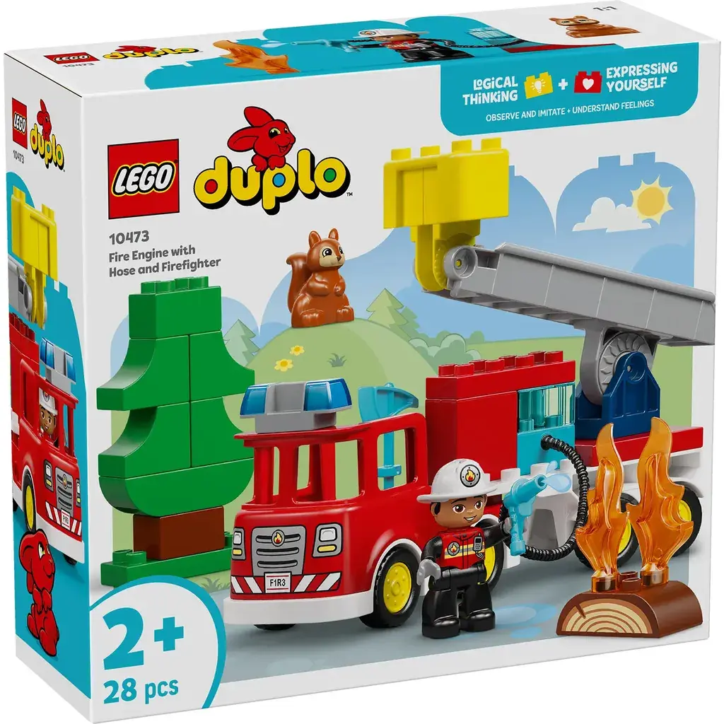LEGO Duplo Vatrogasni kamion sa crevom i vatrogascem 10473, Uzrast 2+