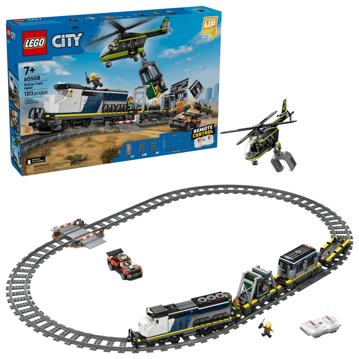 LEGO City Pljačka policijskog voza 60508, Uzrast 7+