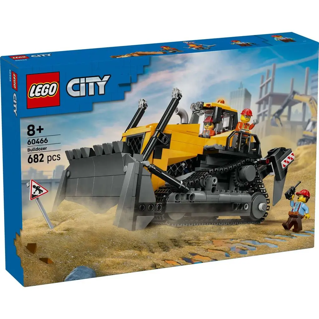 LEGO City Žuti buldožer 60466, Uzrast 8+