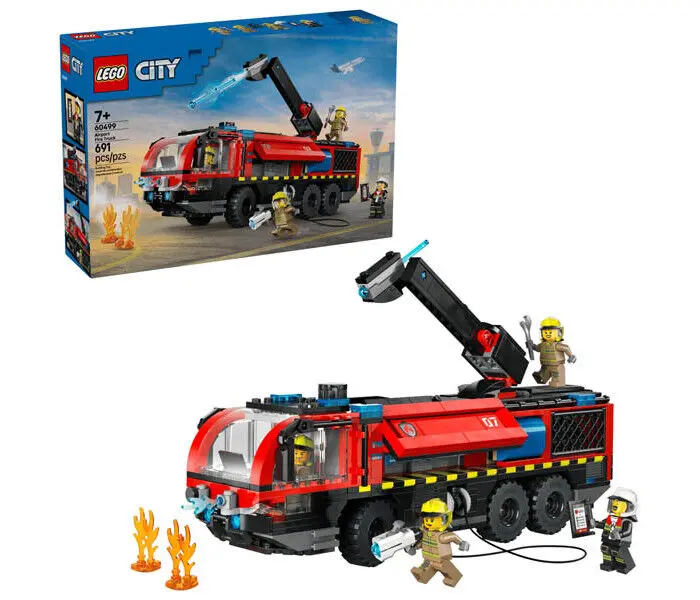 LEGO City Aerodromsko vatrogasno vozilo 60499, Uzrast 7+