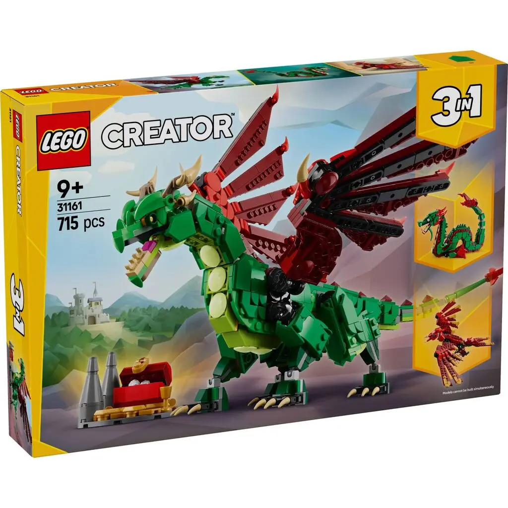 LEGO Creator 3in1 Srednjovekovni zmaj 31161, Uzrast 9+