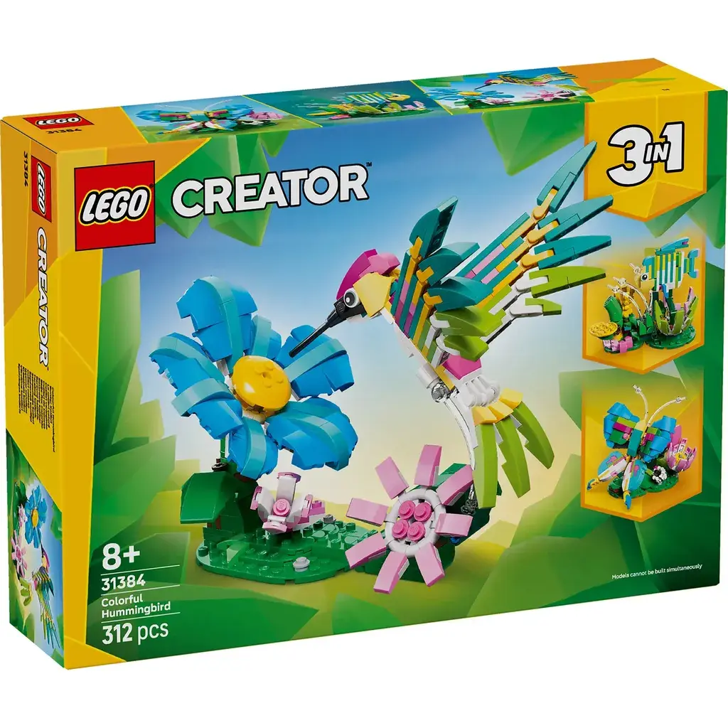 LEGO Creator 3u1 Divlje životinje: Šareni kolibri 31384, Uzrast 8+