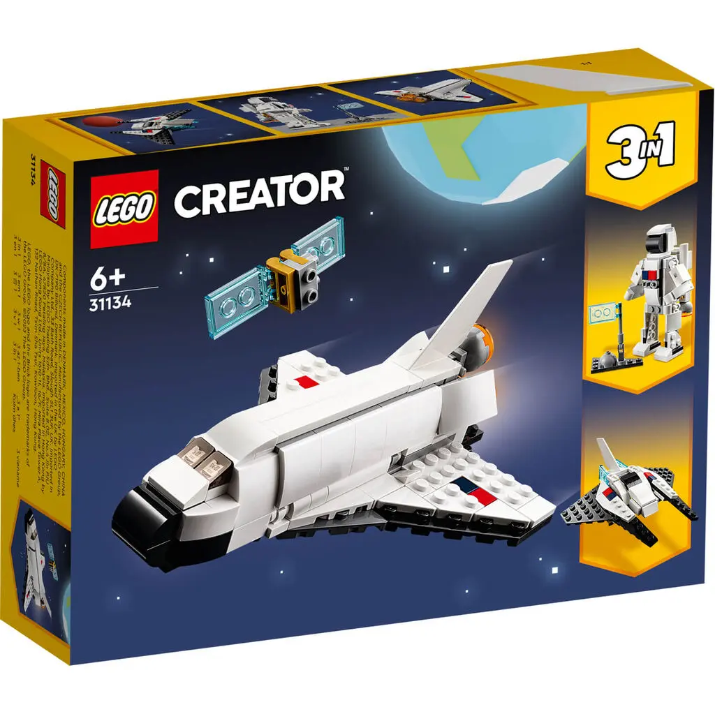 LEGO Creator 3in1 Spejs šatl 31134, Uzrast 6+