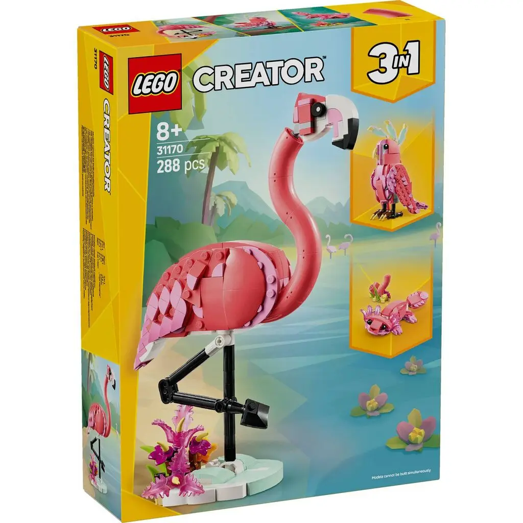 LEGO Creator 3in1 divlje životinje Ružičasti flamingo 31170, Uzrast 8+
