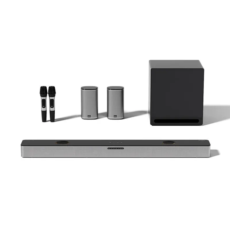 Skyworth Soundbar sistem sa 2 miktrofona Dolby Atmos 9.1.2, Bluetooth, Crni