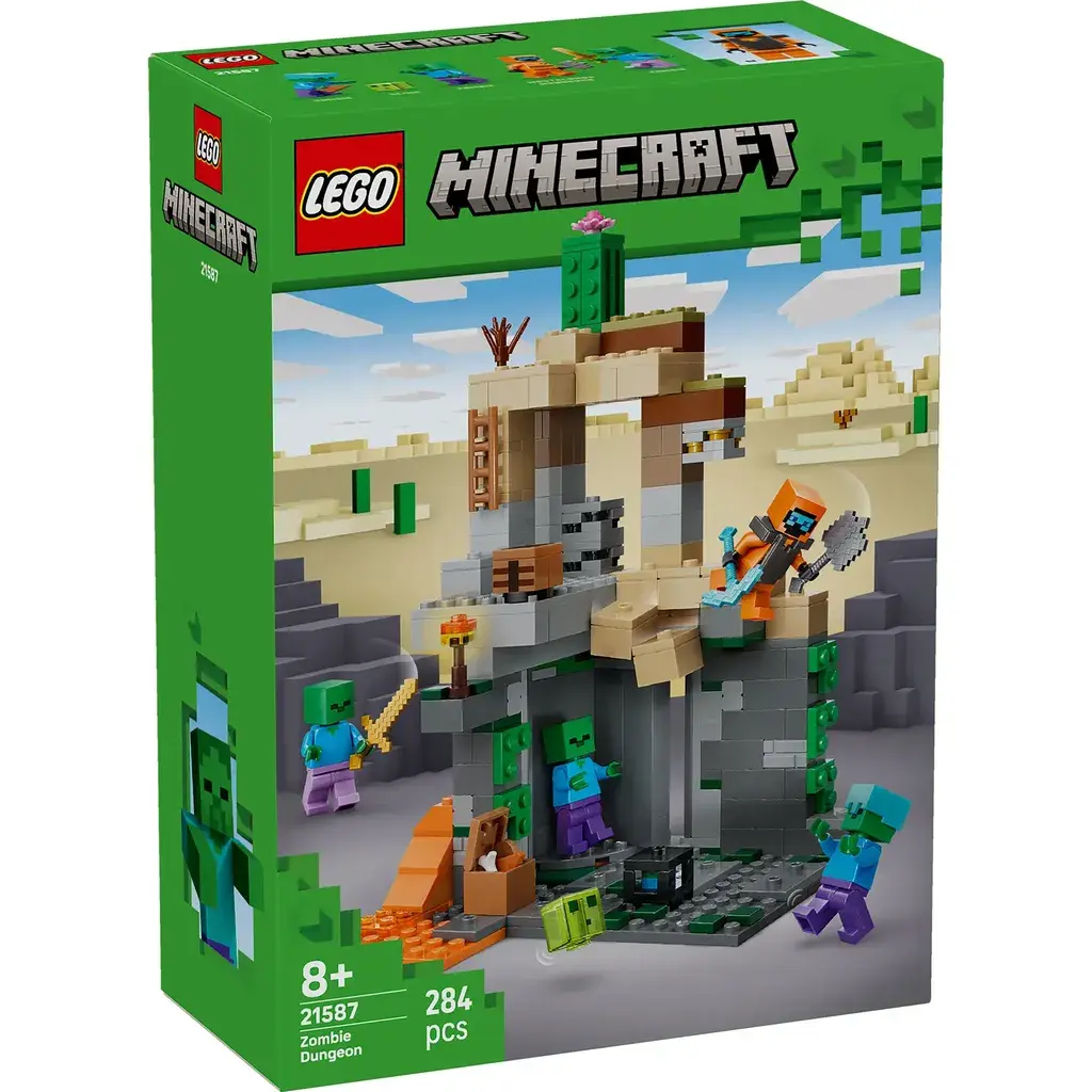 LEGO Minecraft Tamnica sa zombijima 21587, Uzrast 8+