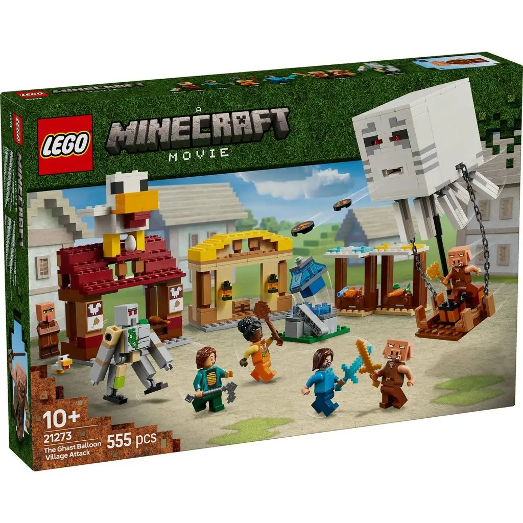 LEGO Minecraft napad avetinjskog balona na selo 21273, Uzrast 10+
