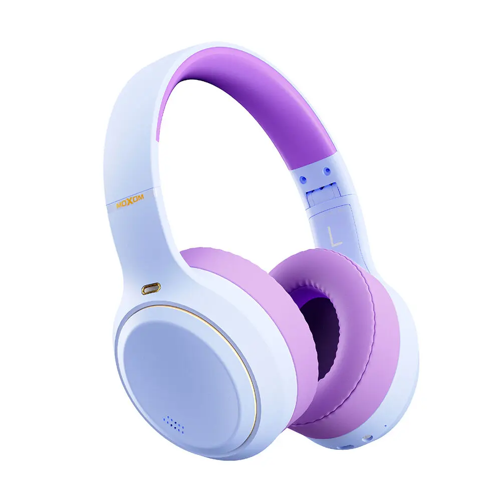Moxom Bluetooth slušalice MX-WL91 ANC, Ljubičaste