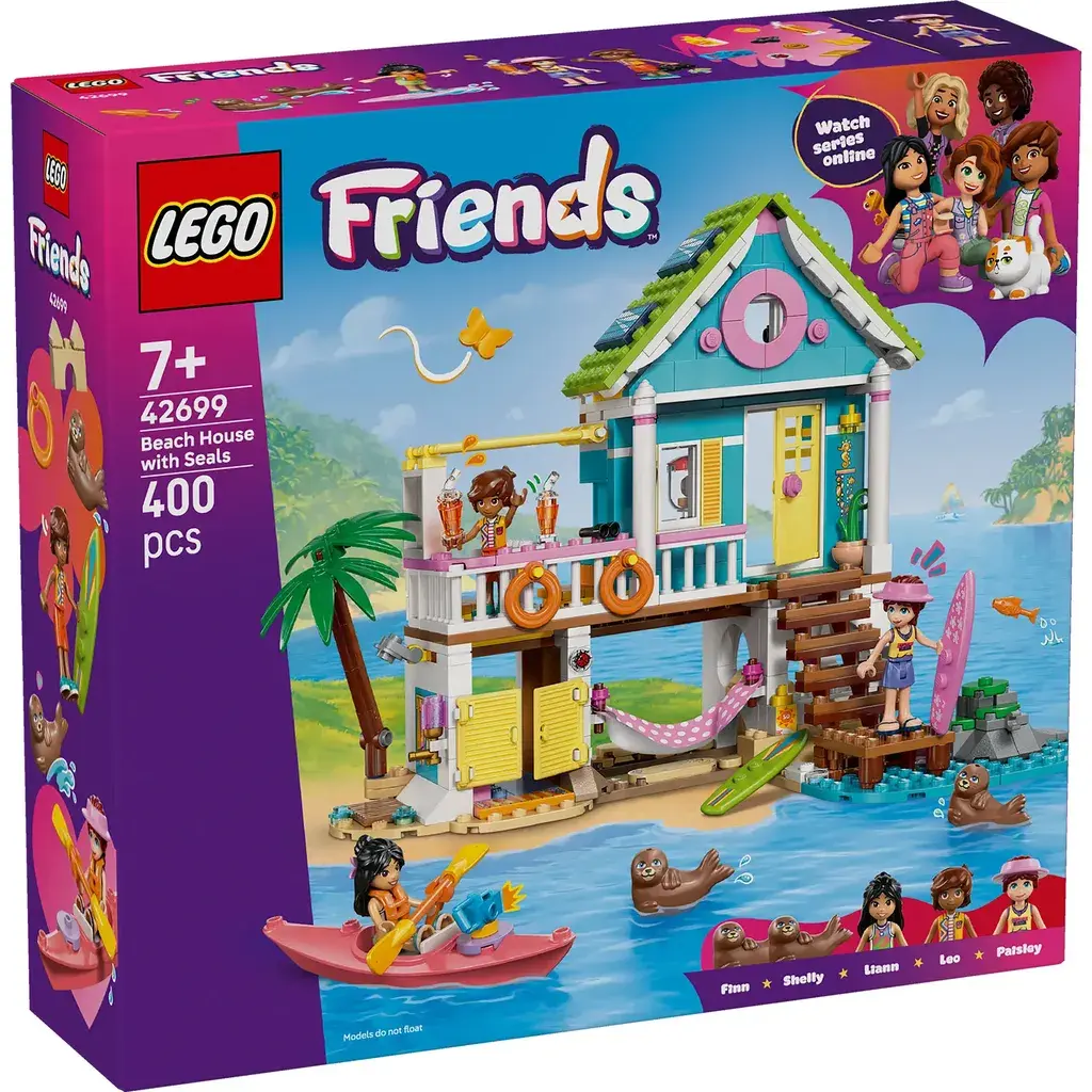 LEGO Friends Kuća na plaži sa fokama 42699, Uzrast 7+