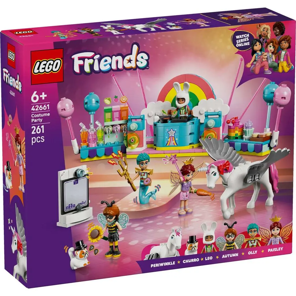 LEGO Friends Maskenbal s jednorogom i vilom 42661, Uzrast 6+