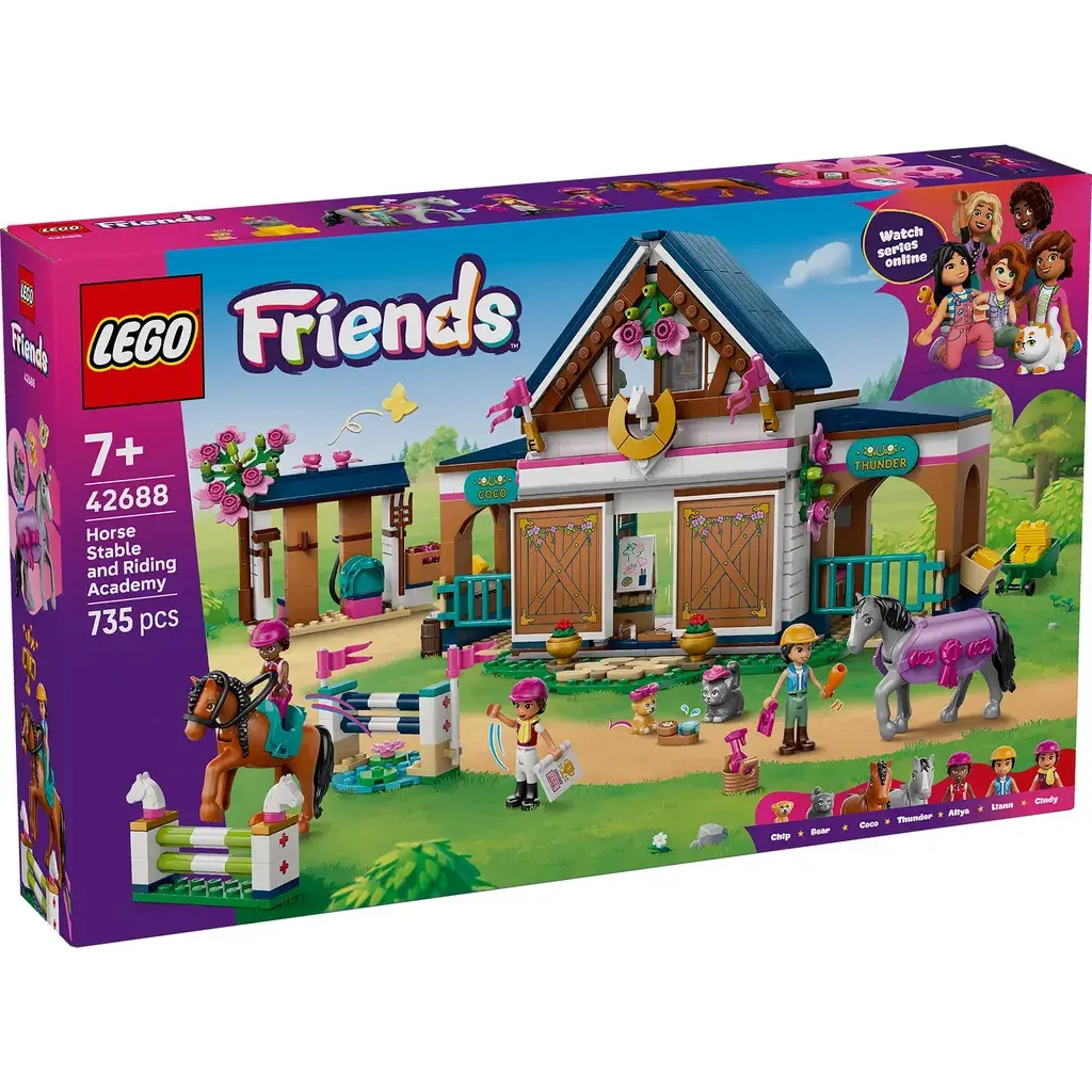 LEGO Friends Konjušarnica i jahačka akademija 42688, Uzrast 7+