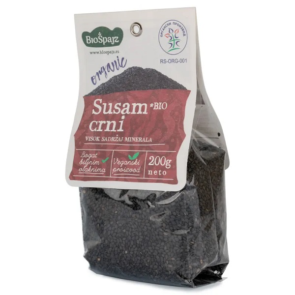 CRNI SUSAM ORGANSKI BIO ŠPAJZ 200G