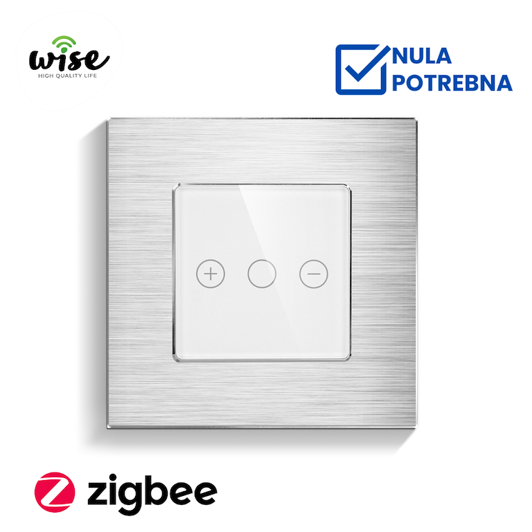 Wise pametni Zigbee dimer prekidač,
aluminijum bela