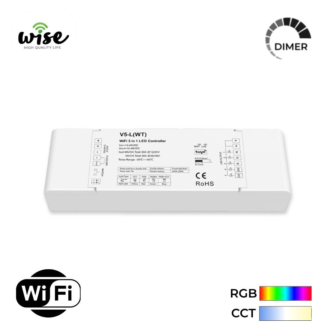 WISE pametni LED kontroler 5 u 1 MAX, WSDLC5-MAX