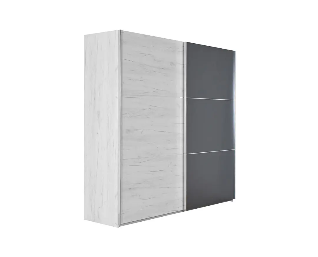 Matis Američki plakar, 229x64x221.5cm, Hrast-antracit