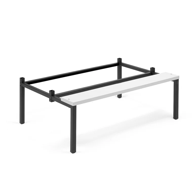 Postolje s klupicom: sivo: Š 1200 mm