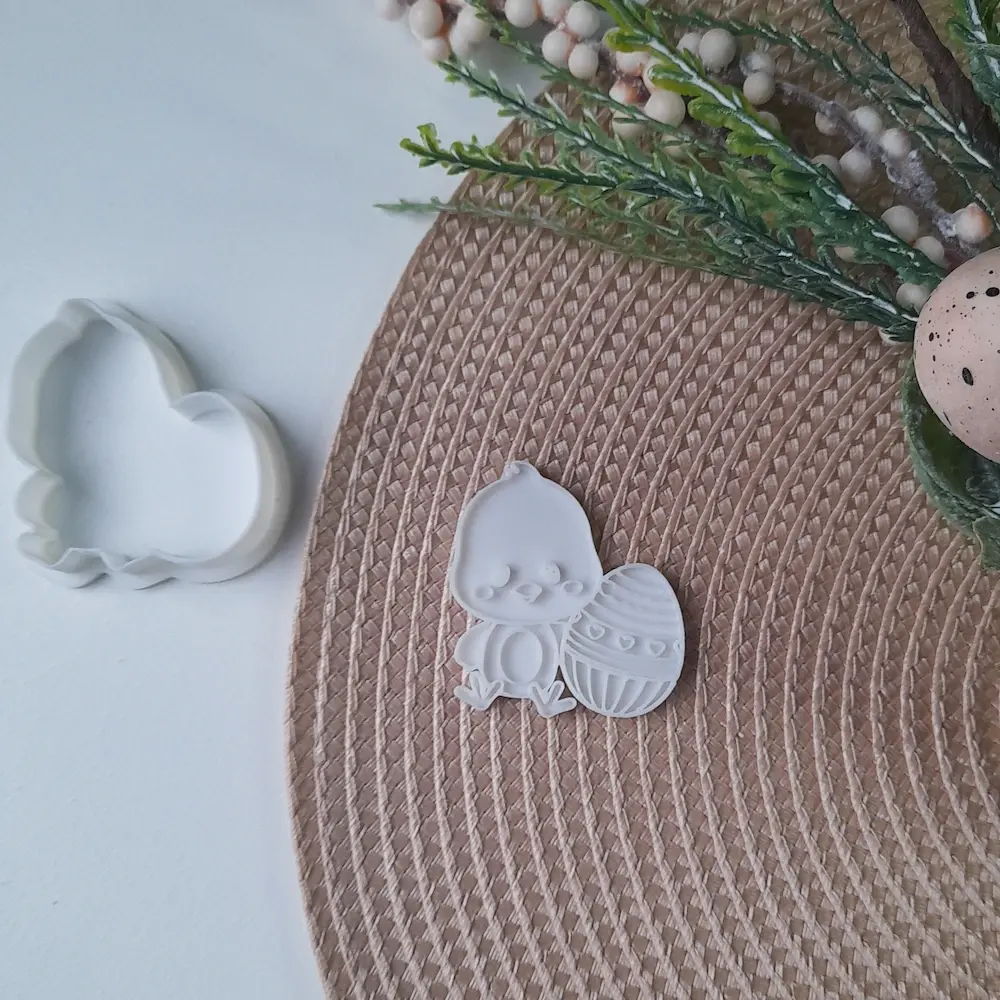 KREATIVNI SLATKIŠI Modla za kolače i ukrase Pile, 5 cm, Bela