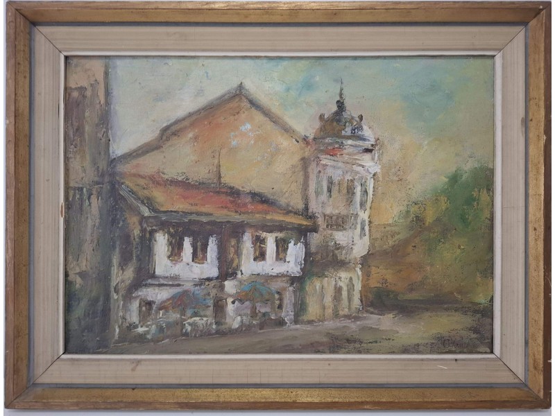 Stevan Čolić - ulje beogradski motiv