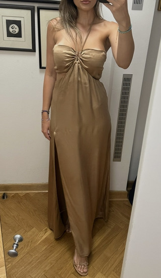 Duga satenska haljina