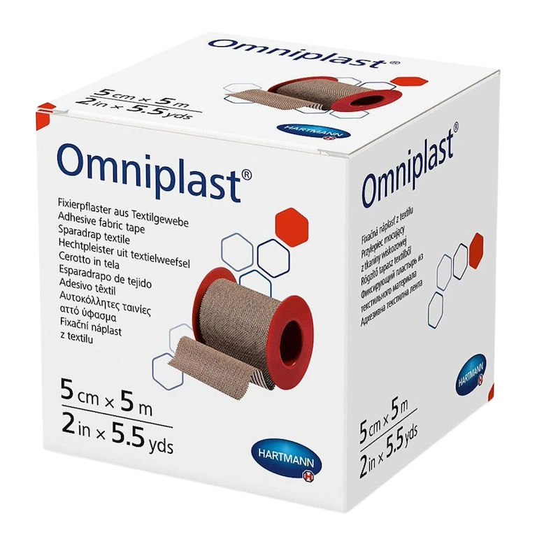 Lepljiva Hipoalergena Traka za Fiksiranje Omniplast® 5cm x 5m