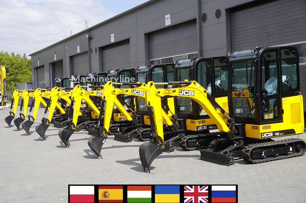 Novi JCB NEW 16 JCB C-1 mini crawler excavator / joysticks / 7 units mini bager