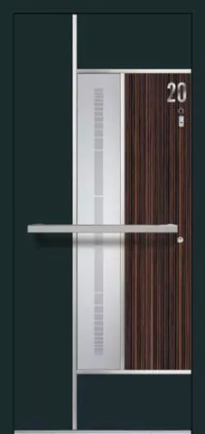ALU PANELI - ELITE - MODEL GLASGOW - 7026/ZEBRANO LIGHT