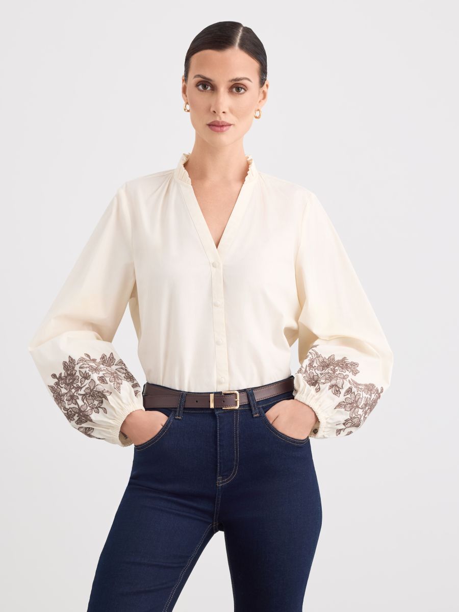 Bluza s puf rukavima