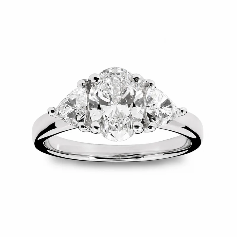 Prsten K4822 – Prirodni dijamant – Belo zlato