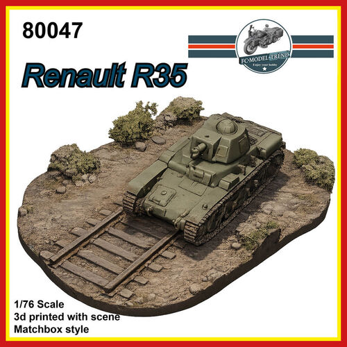 NEW! FC ModelTrend 80047 Renault R35 Diorama (3D-Printed)