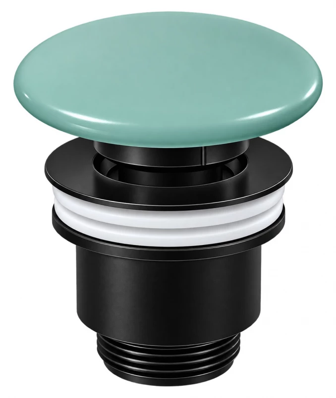 Pop-up COLAVENE verde acqua za nero mat sifon