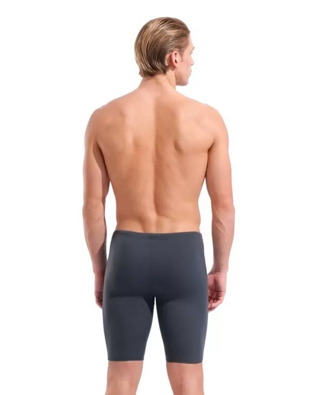 MENS TEAM SWIM JAMMER SOLID ASPHALT WATER