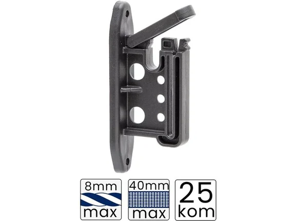 Kerbl Izolator za električnog pastira za vođenje traka bez eksera 25/1 Easy Tape
