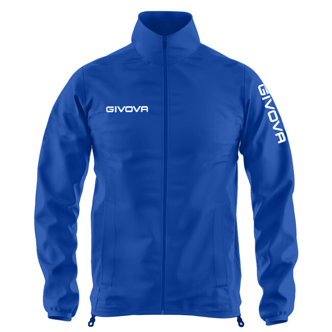 Bunda RAIN JACKET WIND azúrová modrá-biela L