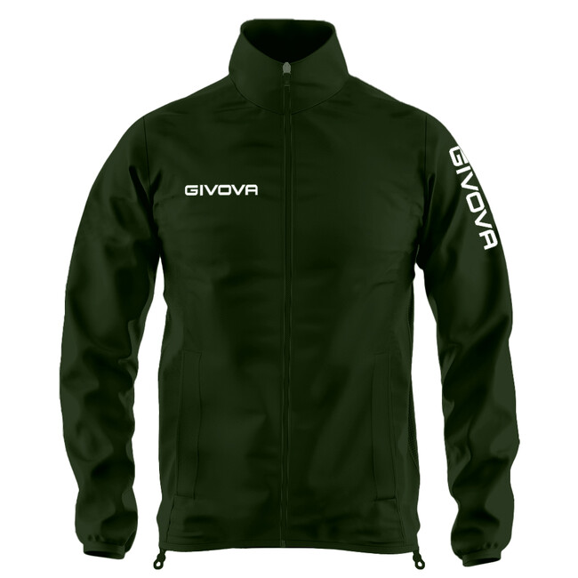Bunda RAIN JACKET WIND vojenská zelená-biela L