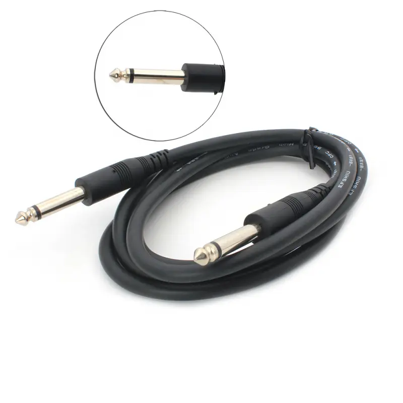 JWD-AU19 Audio kabl 6.3mm, 1.5m, Crni