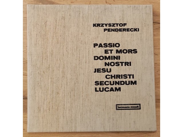 Krzysztof Penderecki – Passio Et Mors Domini Nostri 2LP