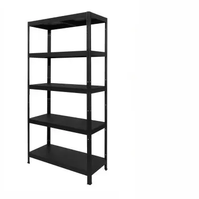 SMART STORAGE Polica Drumy 180x90x40cm 5x130kg, Mat crna
